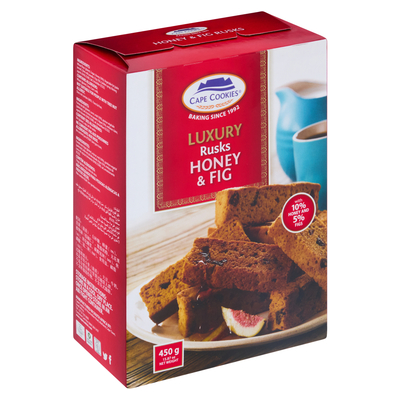 Cape Cookies Luxury Honey & Fig Rusks 450g | PnP