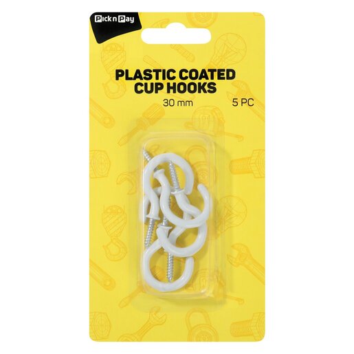 PnP Cup Hooks White 30mm | PnP