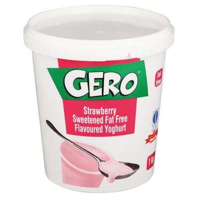Gero Fat Free Strawberry Smo Oth Yoghurt 1 L | PnP