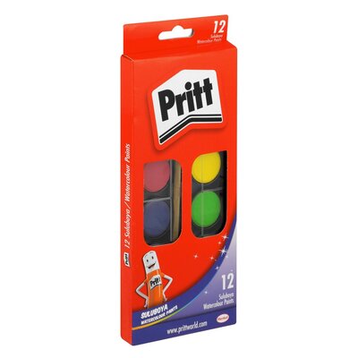Pritt 12 Watercolours Paint & Brush Set | PnP