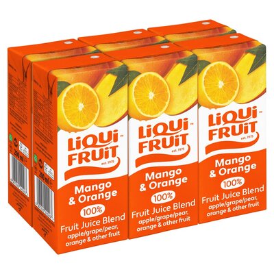 Liqui-Fruit Long Life Fruit Juice Mango & Orange 200ml x 6 | PnP