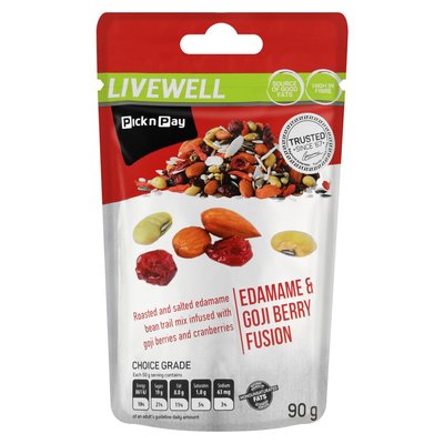 PnP Live Well Edamame & Tropical Mix Snack 90g | PnP