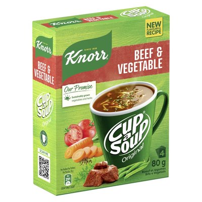 Knorr Cup-A-Soup Beef & Vegetable Instant Soup 4 x 20g | PnP