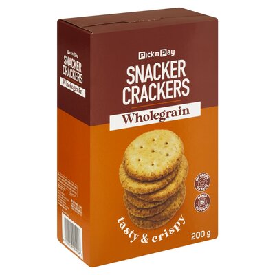 PnP Salted Wholegrain Snacker Crackers 200g | Smart Price Specials ...