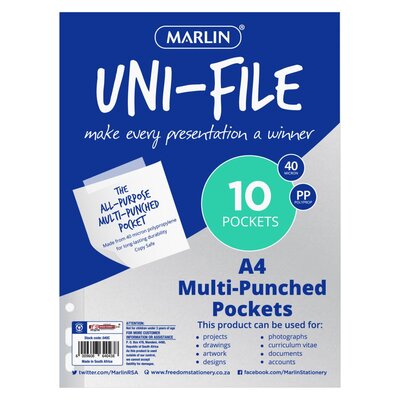 Flip File Filing Pockets 10 Pack | PnP