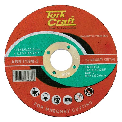 Torkcraft Masonry Cutting Disc 115 x 3 x 22 | PnP