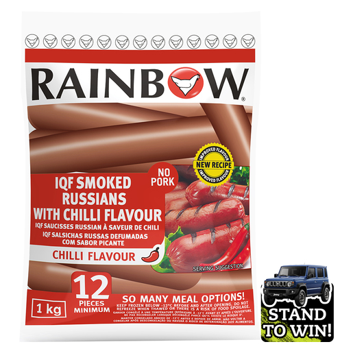 Rainbow Smoked Chilli Chicken Russians 1kg | PnP