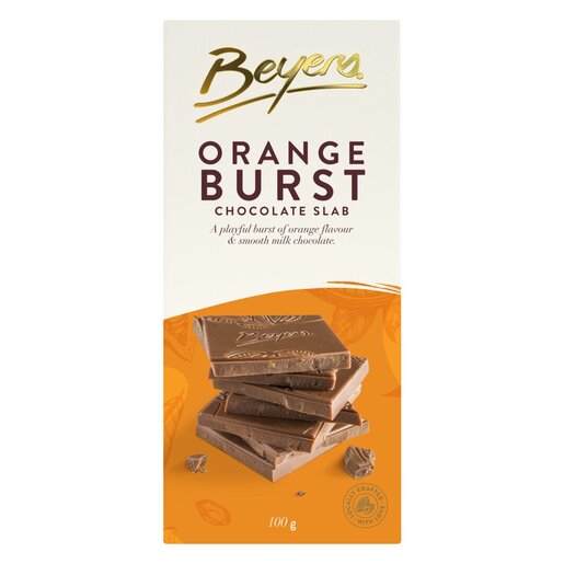 Beyers Orange Burst Milk Chocolate Slab 100g | PnP