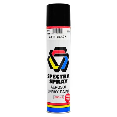 Spectra Spray Matt Black 300ml | PnP