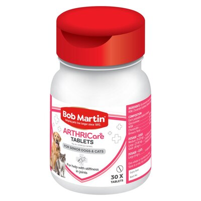 Bob Martin Arthricare Extra Strength Dogs & Cats Joint Stiffness ...