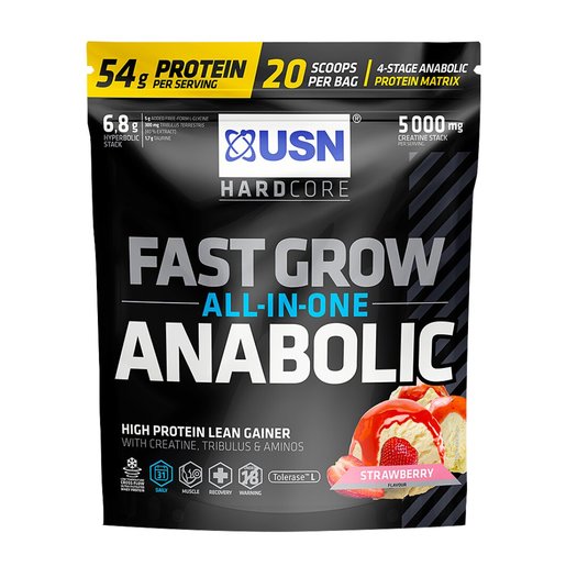 Usn Fast Grow Anabolic Strawberry 1kg | PnP