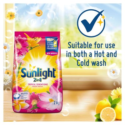 Sunlight Tropical Sensations 2in1 Hand Washing Powder Detergent 2kg ...