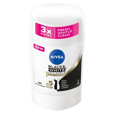 Nivea Black & White Invisible Silky Smooth Anti-Perspirant Stick 50ml | PnP