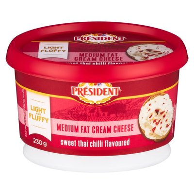 President Medium Fat Sweet Thai Chilli Flavoured Cream Cheese 230g | PnP