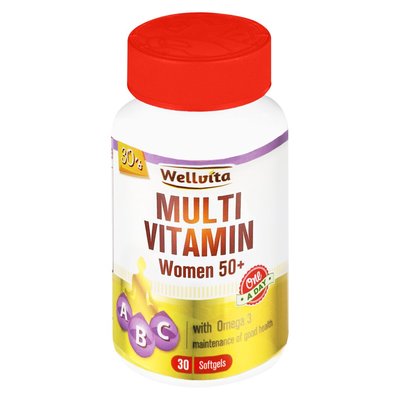 Wellvita MultiVit 50+ Women's Soft Gels 30ml | PnP