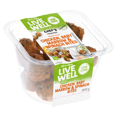 PnP Live Well Chicken, Baby Marrow & Spinach Bites 200g | PnP