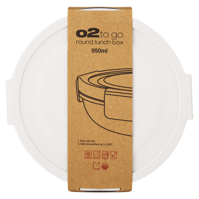 O2 Round Lunch Box 950ml | PnP