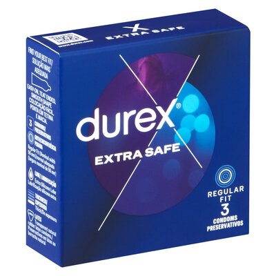 Durex Extra Safe Regular Fit Condoms 3 Pack | PnP