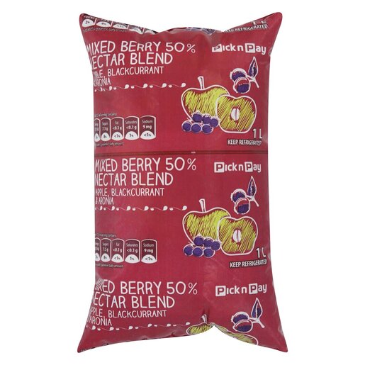 PnP 50% Mixed Berry Nectar Satchet 1L | PnP