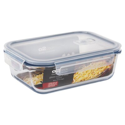 O2 Cook Glass Cook & Keep Rectangular Container 1520ml | Smart Price ...