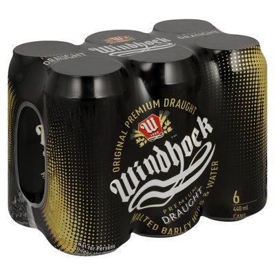 Windhoek Draught Cans 6 x 440ml | PnP