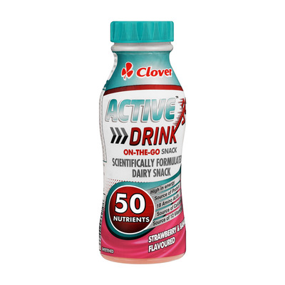 Clover Active Drink Strawberry & Banana Flavoured 250ml | PnP