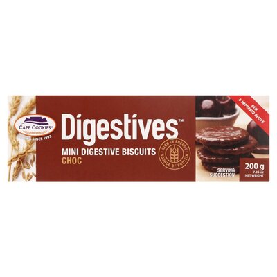 Cape Cookies Digestives Mini Digestive Biscuits Choc 200g | PnP
