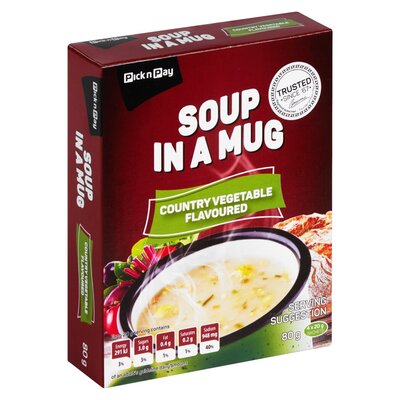 PnP Country Vegetable Soup In a Mug 4 Pack | PnP