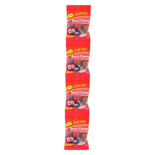 Safari Jungle Bites Berry Chews 4 x 32g | PnP