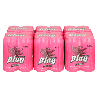 Power Play Sugar Free Raspberry Energy Drink 24 x 440ml | PnP