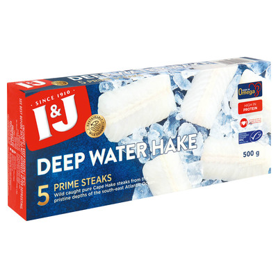 I&J Deep Water Hake Skin-Off Prime Steaks 500g | PnP