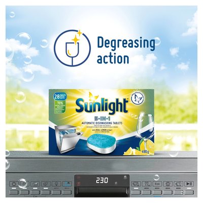 Sunlight Automatic Dishwashing Tablets 28 Pack | PnP