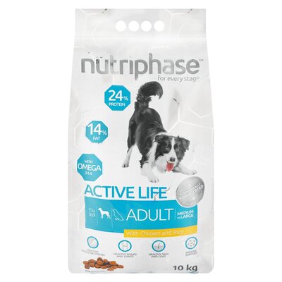 Nutriphase Medium-Large Breed Chicken & Rice 10kg | PnP