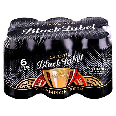 Carling Black Label Can 6 x 330ml | PnP