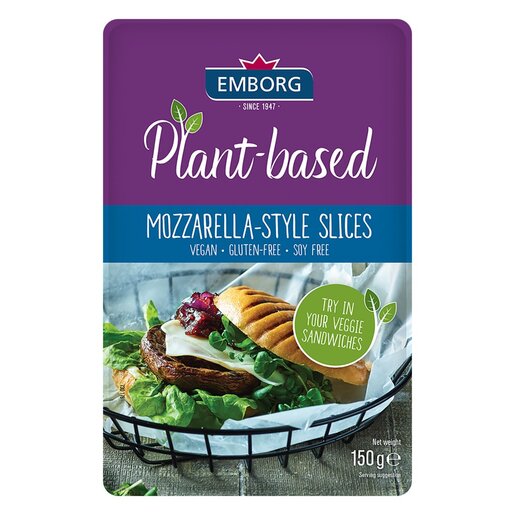 Emborg Plant Based Mozzarella Style Sliced Cheese 150g | PnP