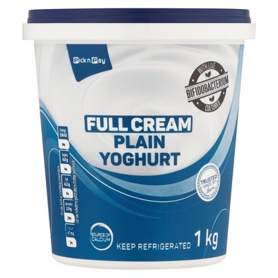 PnP Full Cream Smooth Plain Yoghurt 1kg | Smart Price Specials | PnP Home