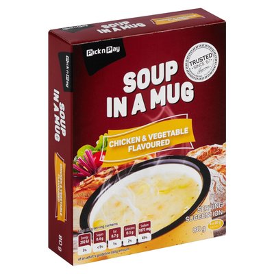 PnP Chicken & Vegetable Soup In a Mug 4 Pack | PnP