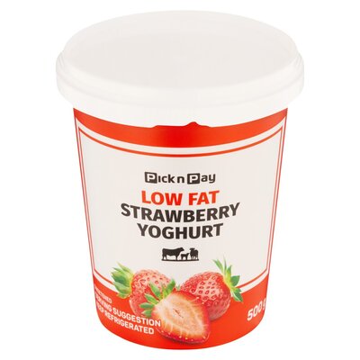 PnP Low Fat Strawberry Yoghurt 500g | PnP