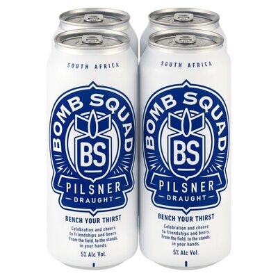 Bomb Squad Lager Draught 4 x 500ml | PnP