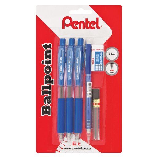 Pentel Ballpoint Starter Pack Blue | Smart Price Specials | PnP Home