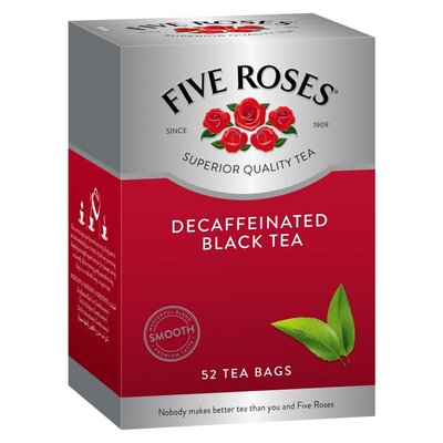 Five Roses Decaffeinated Tagless Tea Bags 50 Pack | PnP