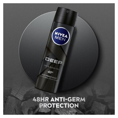 Nivea Men Deep Anti Perspirant Deodorant Body Spray 150ml | Smart Price ...