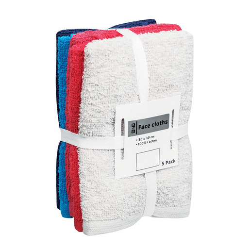 PnP Winter Face Cloth Assorted 5ea x 30 | PnP