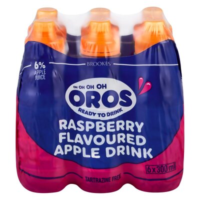 Oros Ready to Drink Raspberry 300ml x 6 | PnP