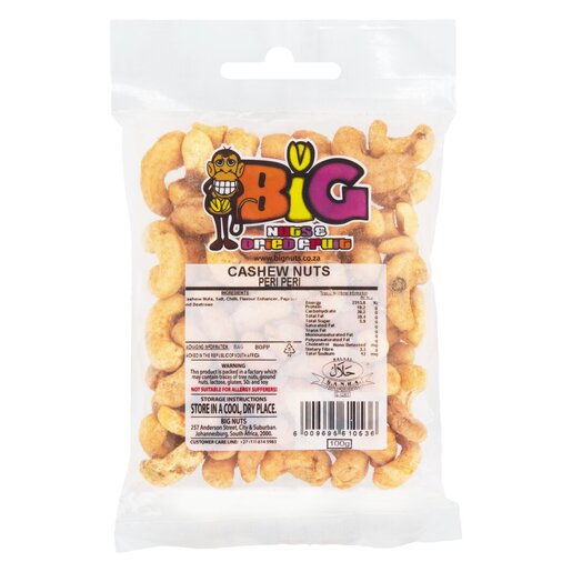 Big Nuts Peri Peri Cashew Nuts 100g | PnP