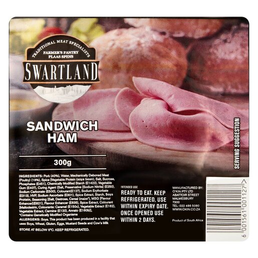 Swartland Sandwich Ham Stackpack 300g | PnP