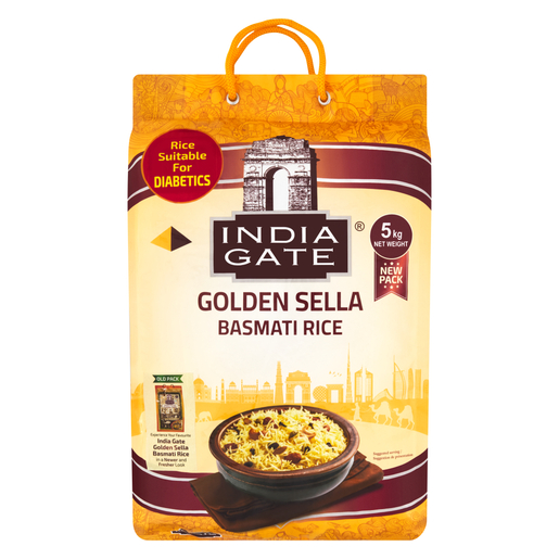 Indiagate Golden Sella Basmati Rice 5kg | PnP