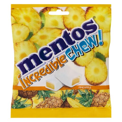 Mentos Incredible Chew Soft Sweet Candy Pineapple Flavor 18 Pieces | PnP