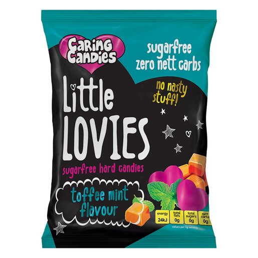 Caring Candies Sugar Free Toffee Mint Flavoured Hard Candies 100g | PnP