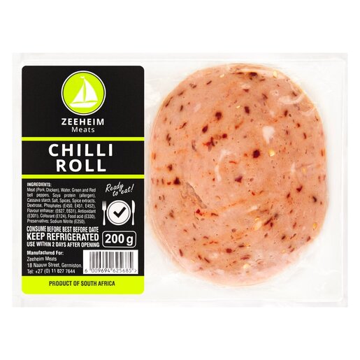 Zeeheim Meat Chilli Roll 200g x 10 | PnP